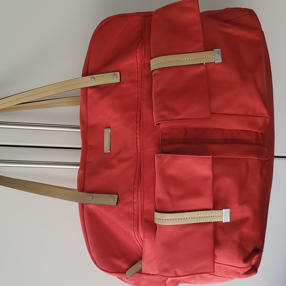 Tumi | Bags | Tumi Cortina Boardingweekender Red Tote | Poshmark